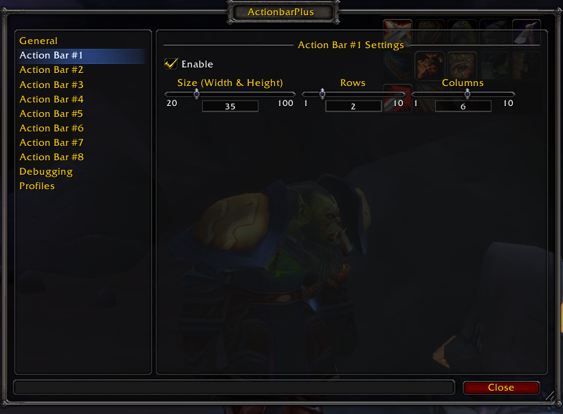 WoW ActionbarPlus addon Dragonflight/Wrath of the Lich King Classic 2026